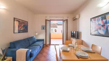 Apartamento, 1 quarto, varanda | Restaurantes