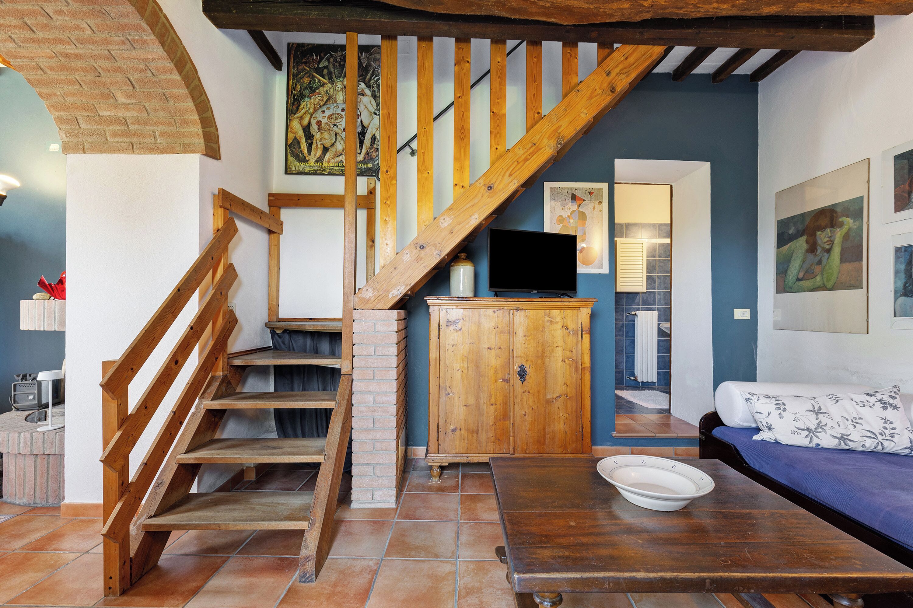 Casa De Vacaciones 'La Ripa - Appartamento I Nidi' Con Piscina Compartida, Jardín Y Wi-fi - San Gimignano