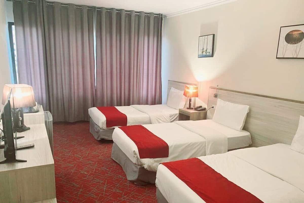 Quarto triplo básico | 1 quarto, roupas de cama de algodão egípcio, roupas de cama premium