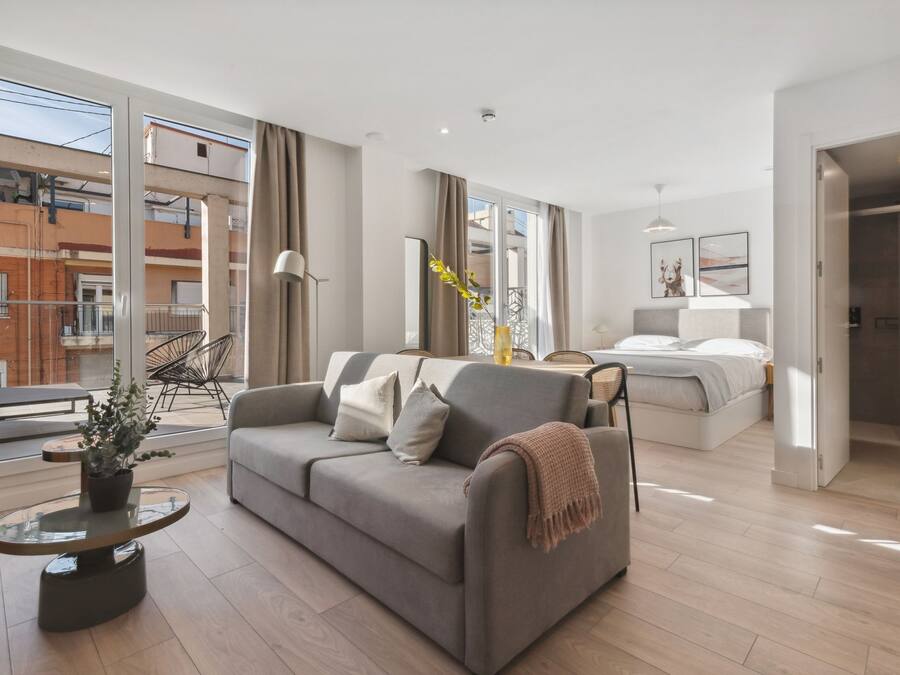 Apartamento | Área de estar | TV 50 polegadas com canais via satélite