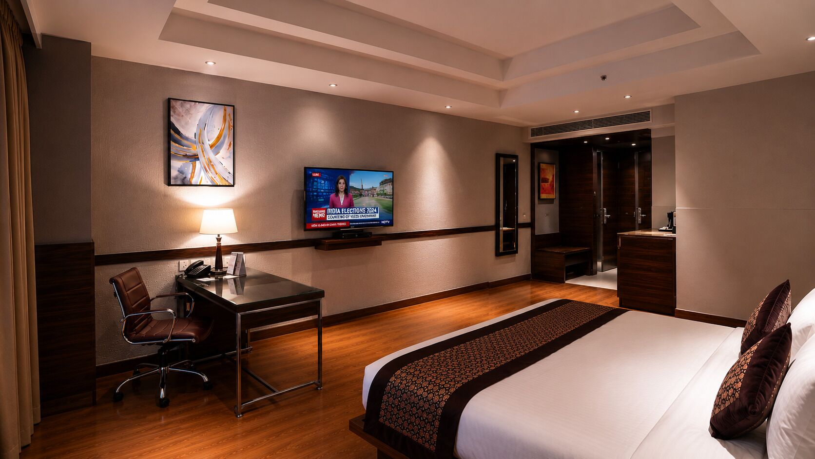 Deluxe Room Double or Twin | Escrivaninha, espaço de trabalho para notebook, Wi-Fi de cortesia