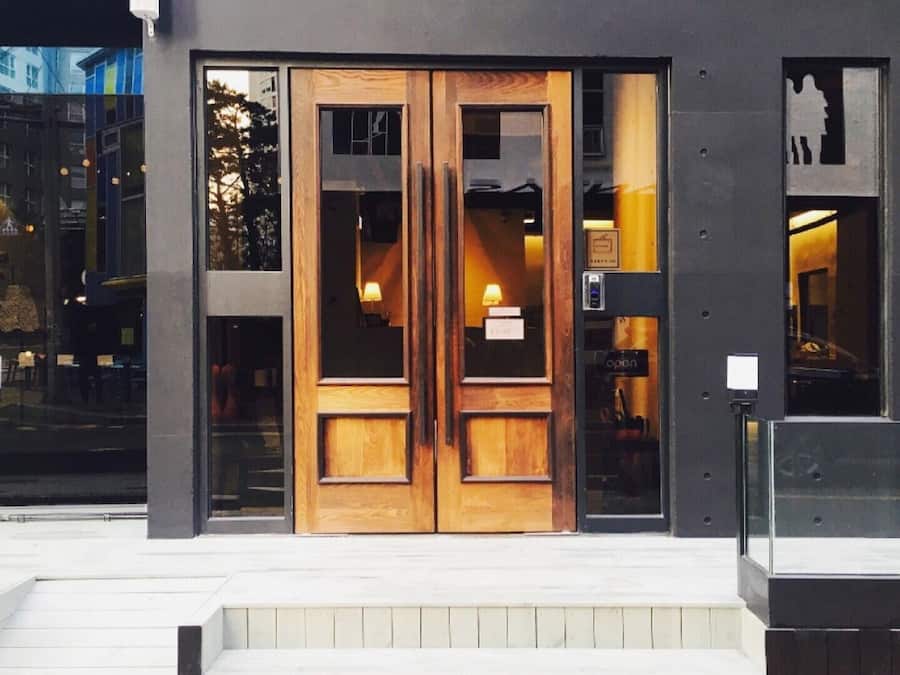 Entrada do alojamento