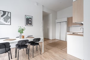 Apartamento Deluxe | 2 quartos, roupa de alta qualidade, edredões de penas 