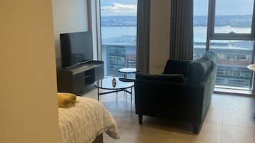 Apartamento, 1 cama queen-size | 1 quarto, Wi-fi grátis, roupa de cama fornecida