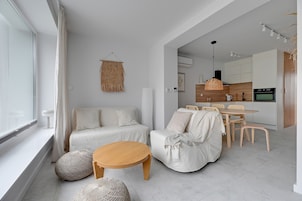 Apartamento exclusivo | 1 quarto, ferros/tábuas de passar roupa, Wi-Fi de cortesia