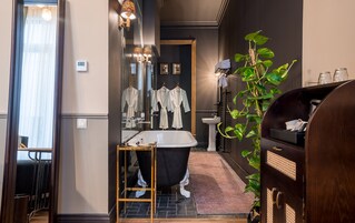 Suíte superluxo | Roupas de cama premium, frigobar, cofres nos quartos