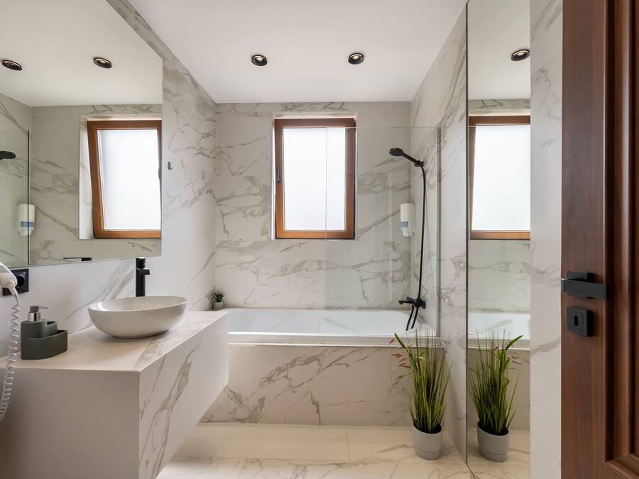 Apartamento família | Banheiro | Produtos de toalete grátis