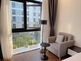 Suite Familiar | Roupa de alta qualidade, camas de colchão pillowtop, minibar