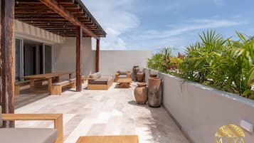 Terraço no piso superior