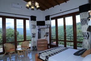 Quarto Duplo Panorâmico | Lençóis de algodão egípcio, roupa de alta qualidade, edredões de penas 