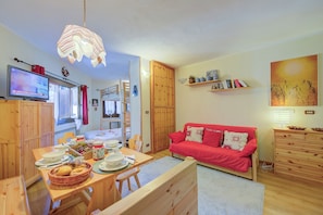 Estúdio Familiar (Studio Grange Nest Ski & Relax) | Sala de jantar