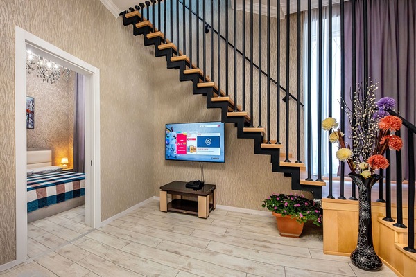 Apartamento | Área de estar | TV LCD 45 polegadas com canais digitais