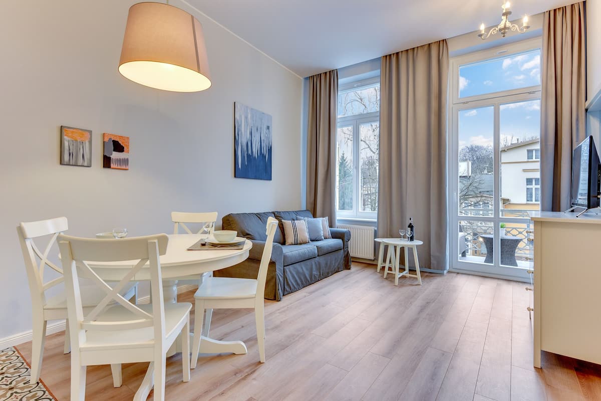 Apartamento Comfort | 1 quarto, ferro/tábua de engomar, Wi-fi grátis, roupa de cama fornecida 