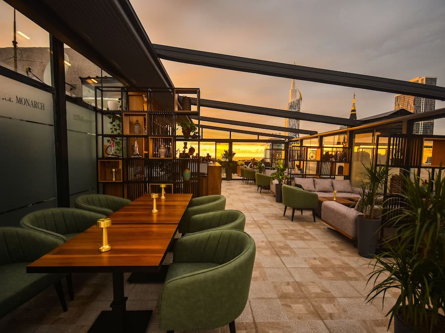 Terraço no piso superior