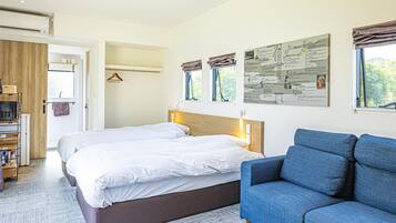 Villa Básica, 2 camas individuais | 1 quarto, cofre no quarto, Wi-fi grátis, roupa de cama fornecida