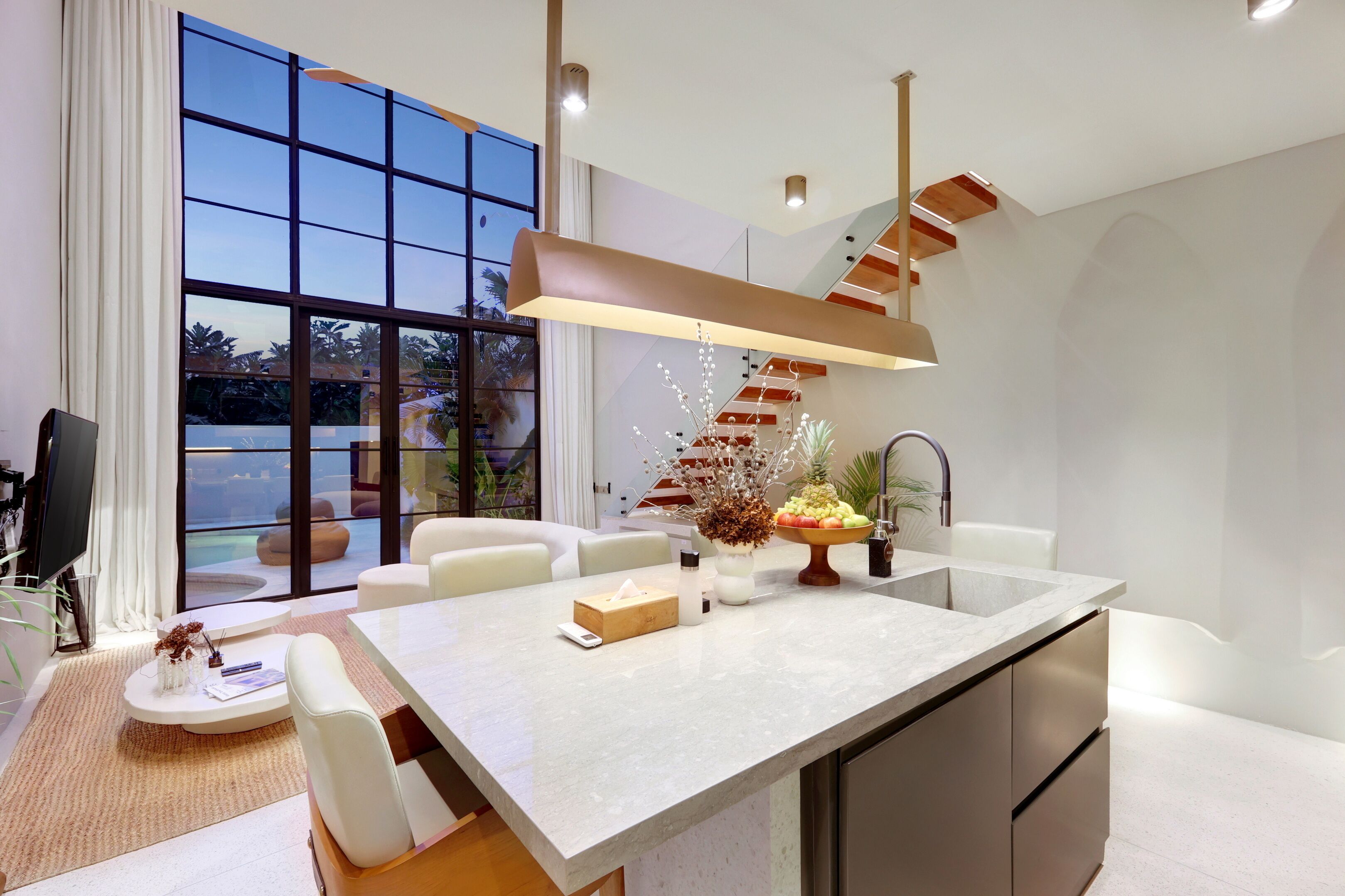 Casa geminada executiva, 2 quartos | Opções para refeição no quarto