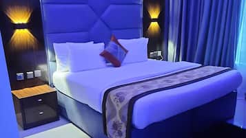 Quarto empresarial | 1 quarto, Wi-Fi de cortesia