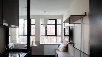 Comfy Studio | 1 quarto, espaço de trabalho para notebook