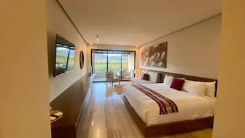 Quarto Panorâmico | 1 quarto, roupa de alta qualidade, cofre no quarto