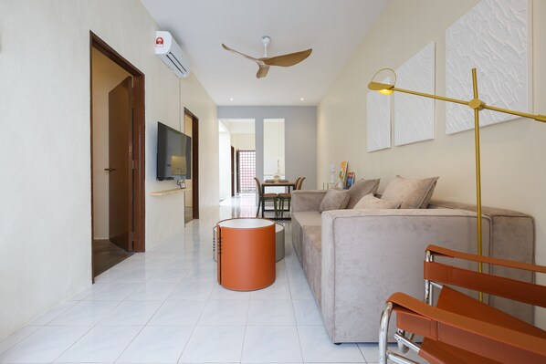 Casa Deluxe, 2 quartos | Sala de estar