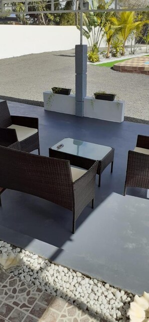 Bungalow, 2 quartos, piscina privativa, vista para o jardim | Exterior