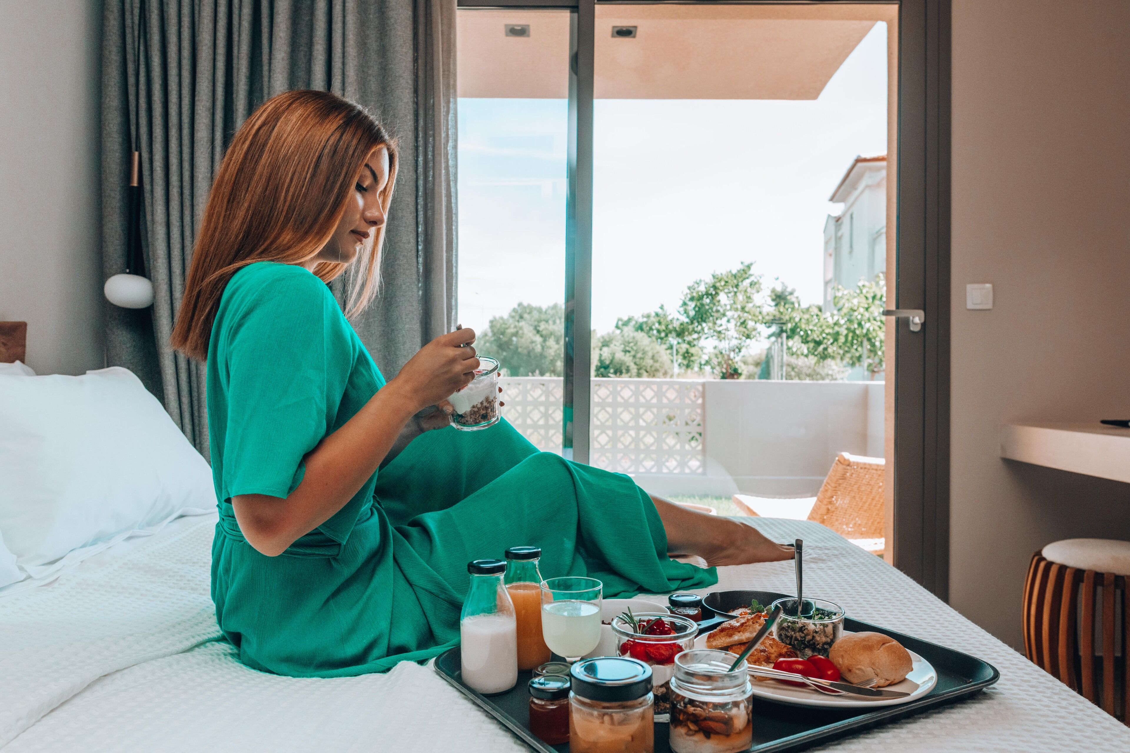 Quarto Duplo Deluxe | Secretária, secretária adequada para computadores portáteis 