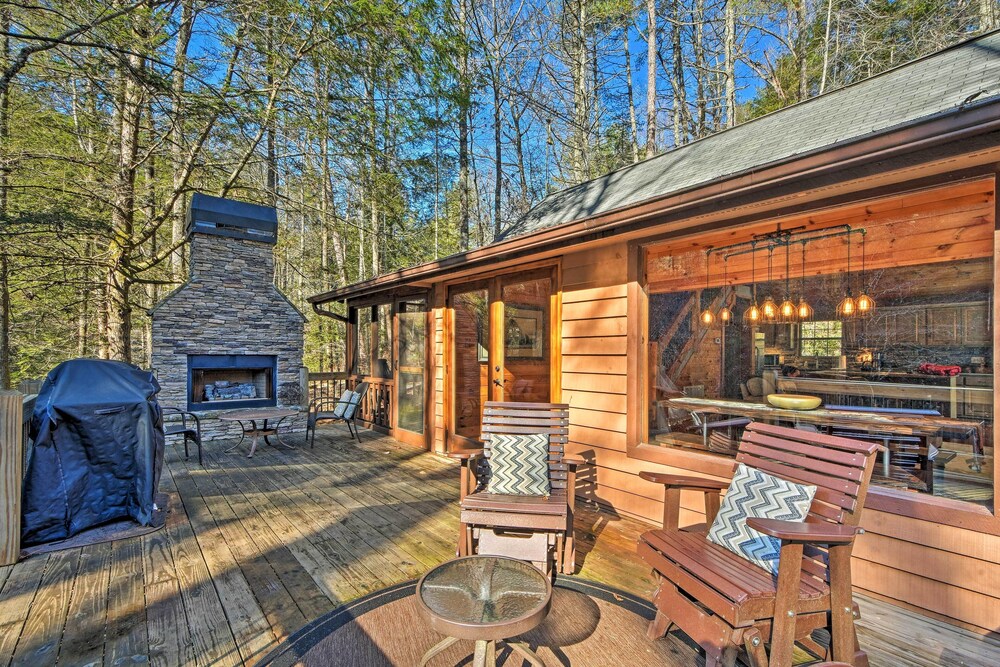 Blue Ridge Mtns Creekside Cabin W/ Hot Tub + Pier! - Blue Ridge, GA