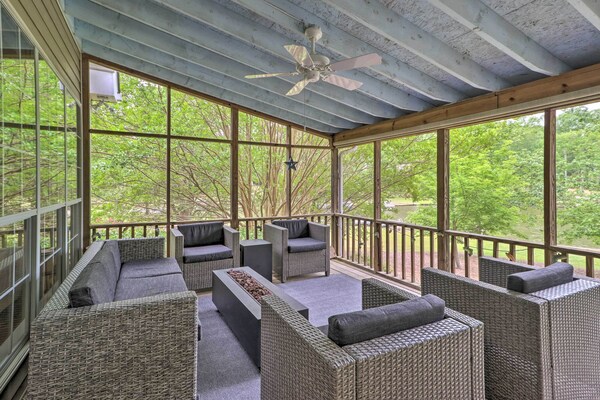 Lakefront House With Private Dock + Fire Pit! - Greensboro, GA