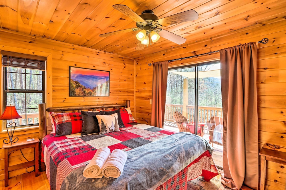 Cozy Cherry Log Cabin ~ 10 Mi To Mercier Orchards - Blue Ridge, GA