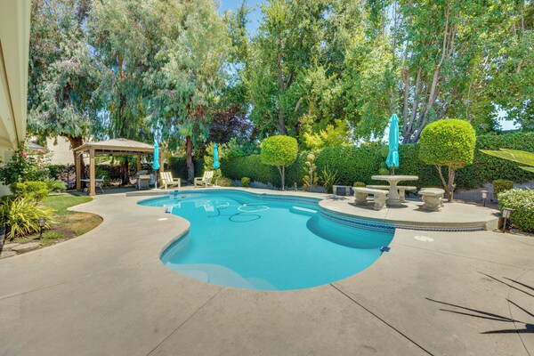 Billiards & Private Pool: Bright Clovis Home! - Water slides, Fresno