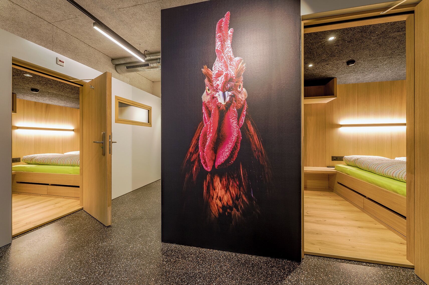 Kapselzimmer im Untergeschoss | Quartos insonorizados, Wi-fi grátis 