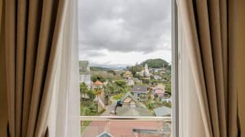 Vista para o campo desde o alojamento