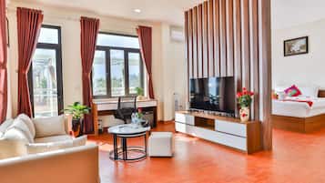 Suite Júnior | 1 quarto, roupa de alta qualidade, edredões de penas, minibar