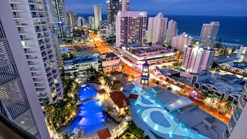 Apartamento, 2 quartos, banheiro privativo, vista para o oceano | Vista para o resort