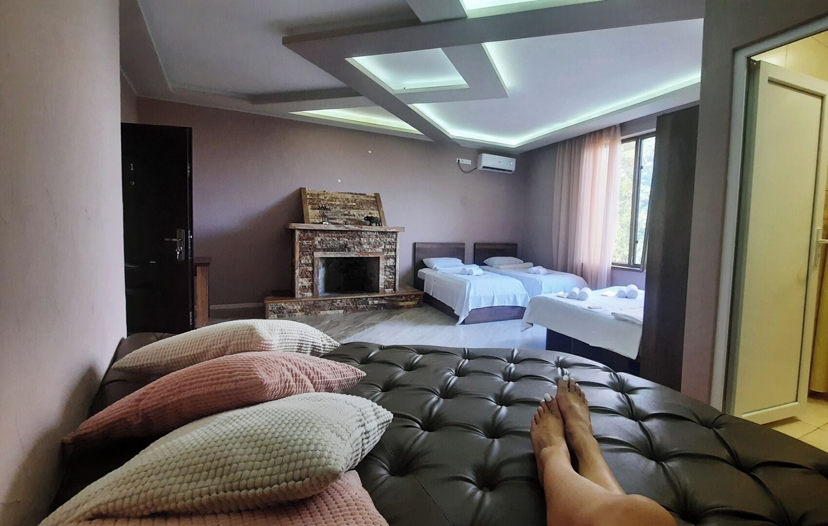 Quarto Quádruplo Deluxe | Quartos insonorizados, Wi-fi grátis 