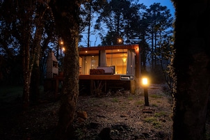 Cabana de Madeira Romântica | Vista do quarto