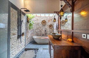 Villa Lua de Mel, 1 quarto, piscina privativa | Duche na casa de banho
