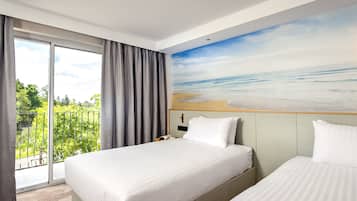 Quarto Twin Executivo, 2 camas individuais | Lençóis de algodão egípcio, roupa de alta qualidade, Wi-fi grátis