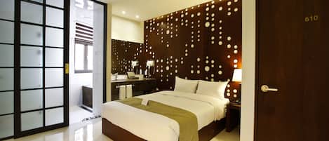 Quarto casal | Escrivaninha, quartos à prova de som, Wi-Fi de cortesia, roupa de cama