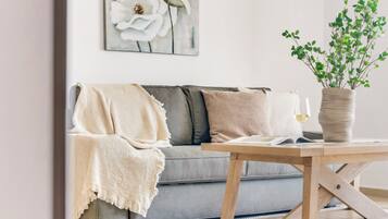 Apartamento, 1 quarto, sacada | Sala de estar