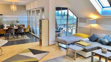 Apartamento, 1 quarto, para fumantes, terraço | 1 quarto