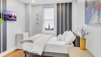 Apartamento | 2 quartos, secretária, secretária adequada para computadores portáteis