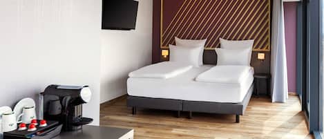 Quarto casal premium | Cortinas blackout, quartos à prova de som, Wi-Fi de cortesia