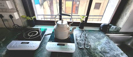 Espaço de cozinha partilhado