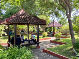 Vista para o campo desde o alojamento