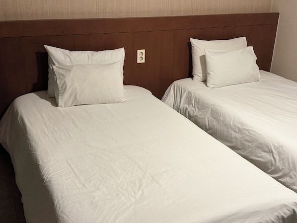 Quarto, 2 camas individuais | Lençóis de algodão egípcio, roupa de alta qualidade, edredões de penas