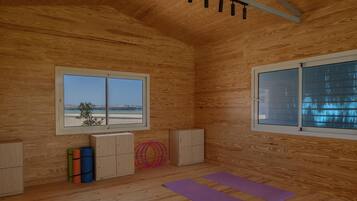 Sauna, banheira de hidromassagem, banho turco