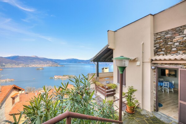 Lake View Terrace Over The Borromean Isla - Baveno