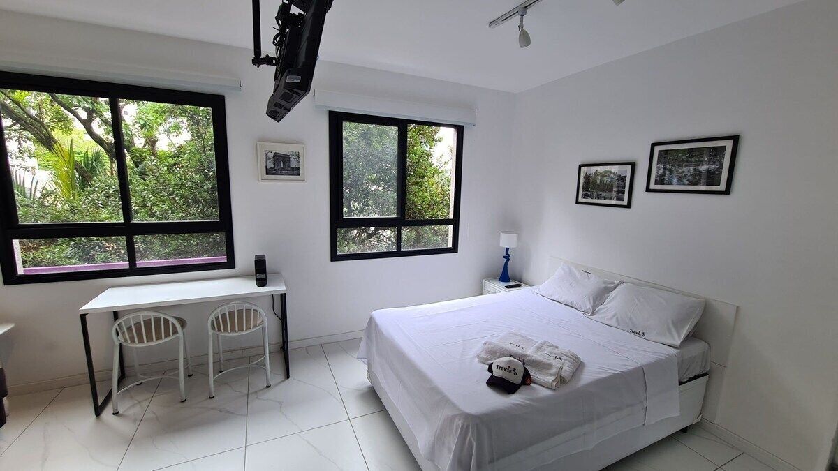Apartamento Deluxe | 1 quarto, secretária, Wi-fi grátis, roupa de cama fornecida 