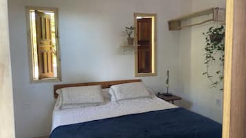 Bungalow Básico, 3 camas individuais, vista para a praia | 1 quarto, Wi-fi grátis